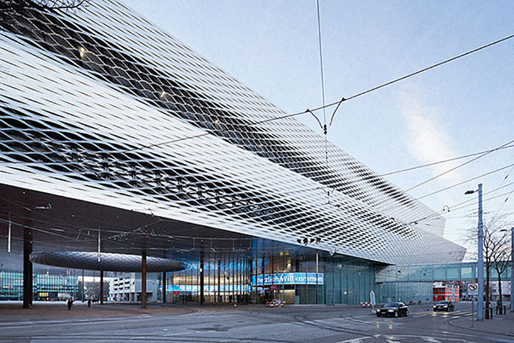 Messe Basel's Twisted Aluminum