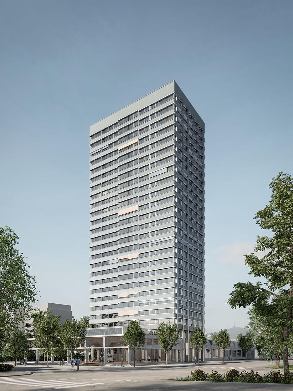 In Zürich entsteht ein neues Wohnhochhaus von pool Architekten