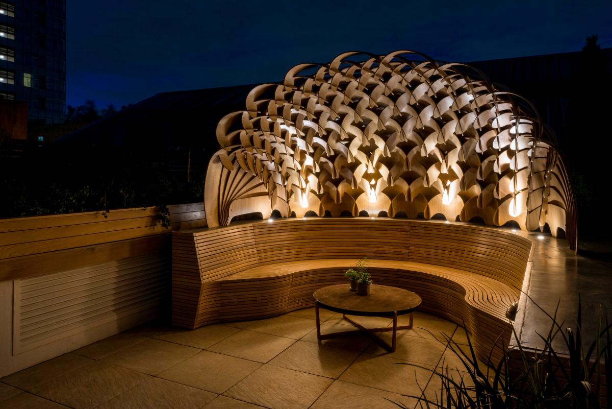 A Canopy of Timber Tiles