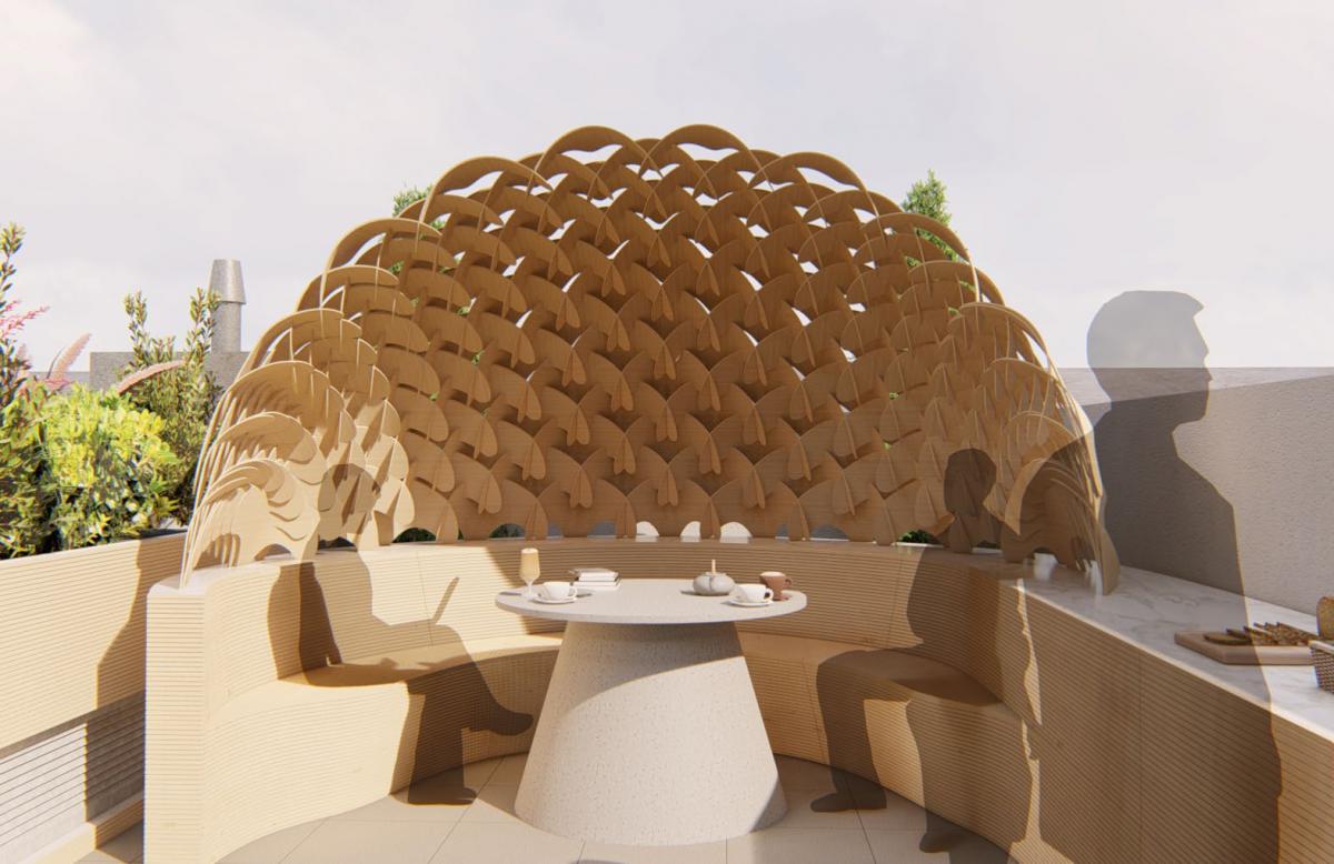 A Canopy of Timber Tiles