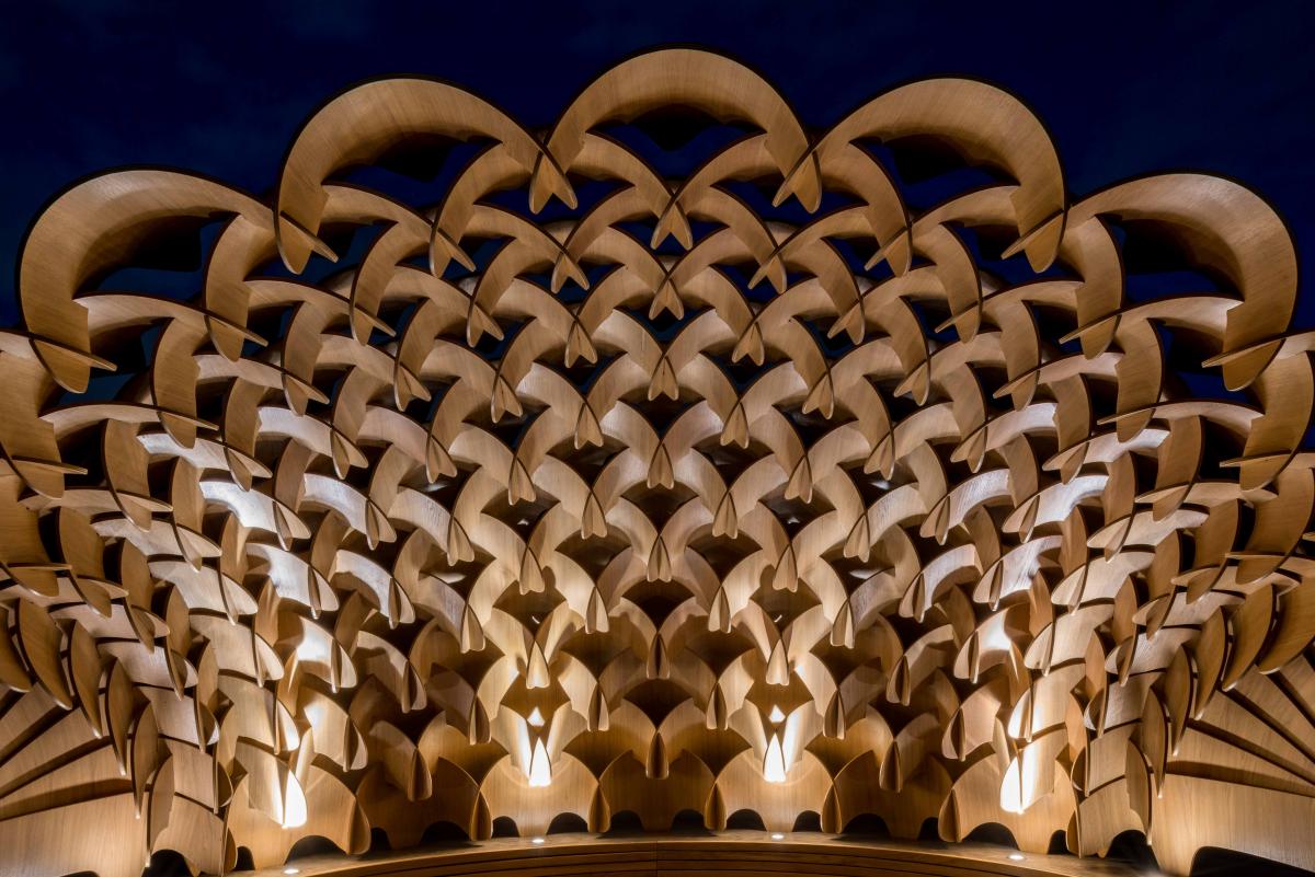 A Canopy of Timber Tiles