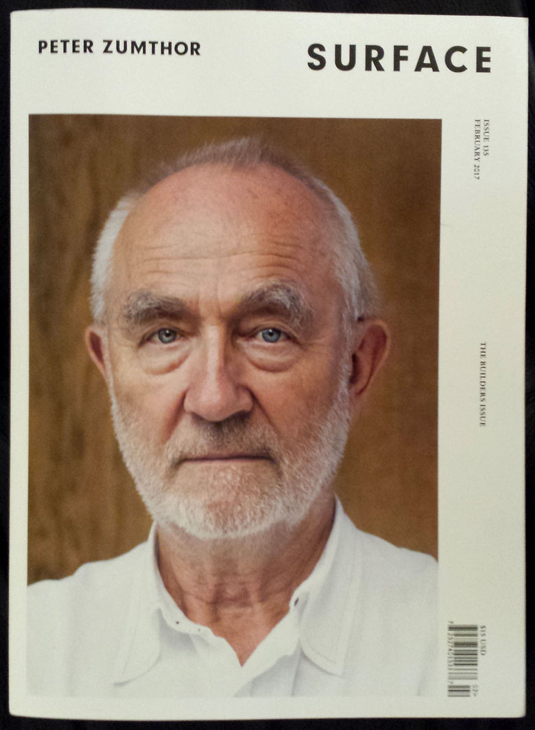 Peter Zumthor, Beneath the Surface