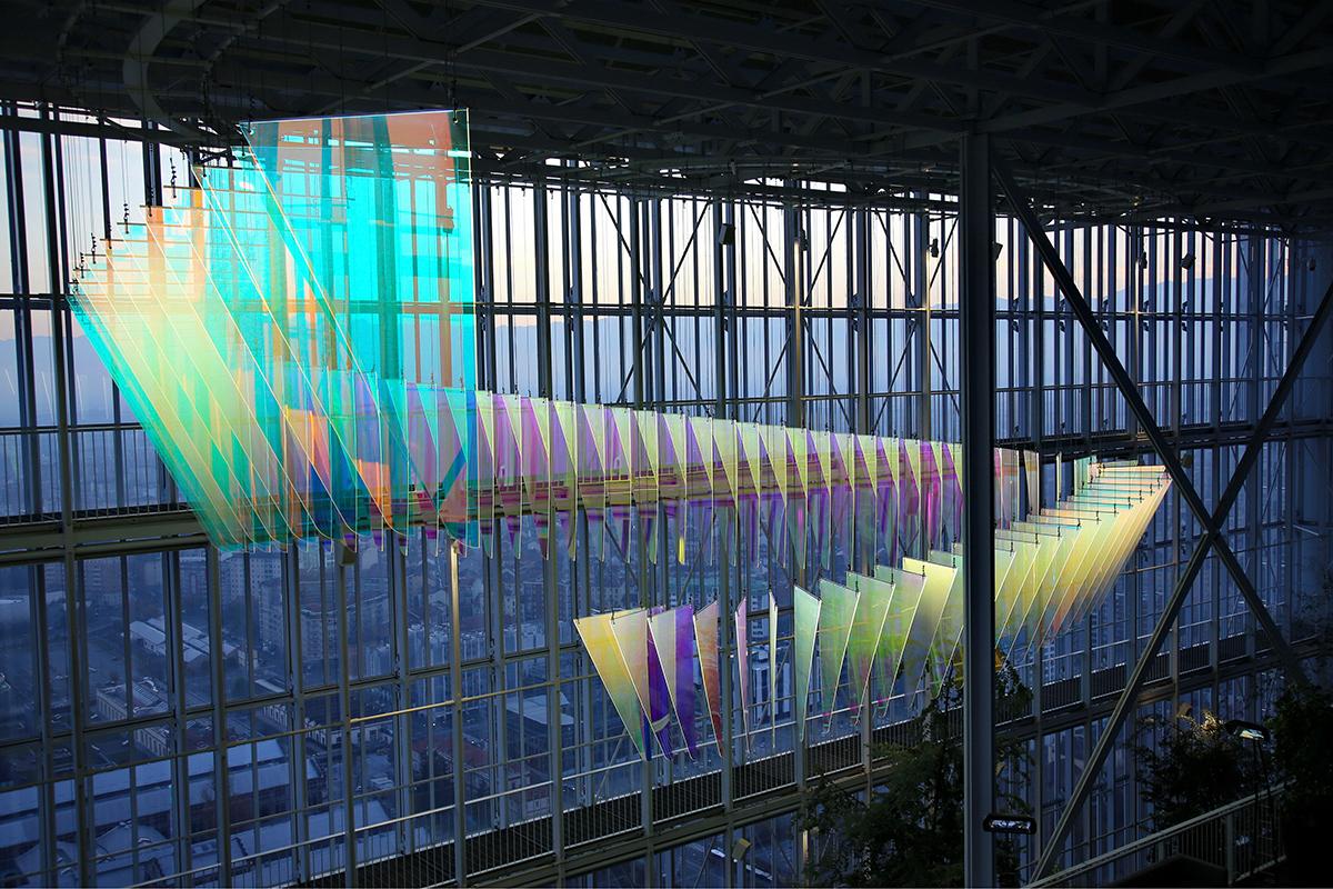 A 'Pulsating' Installation of Light and Color