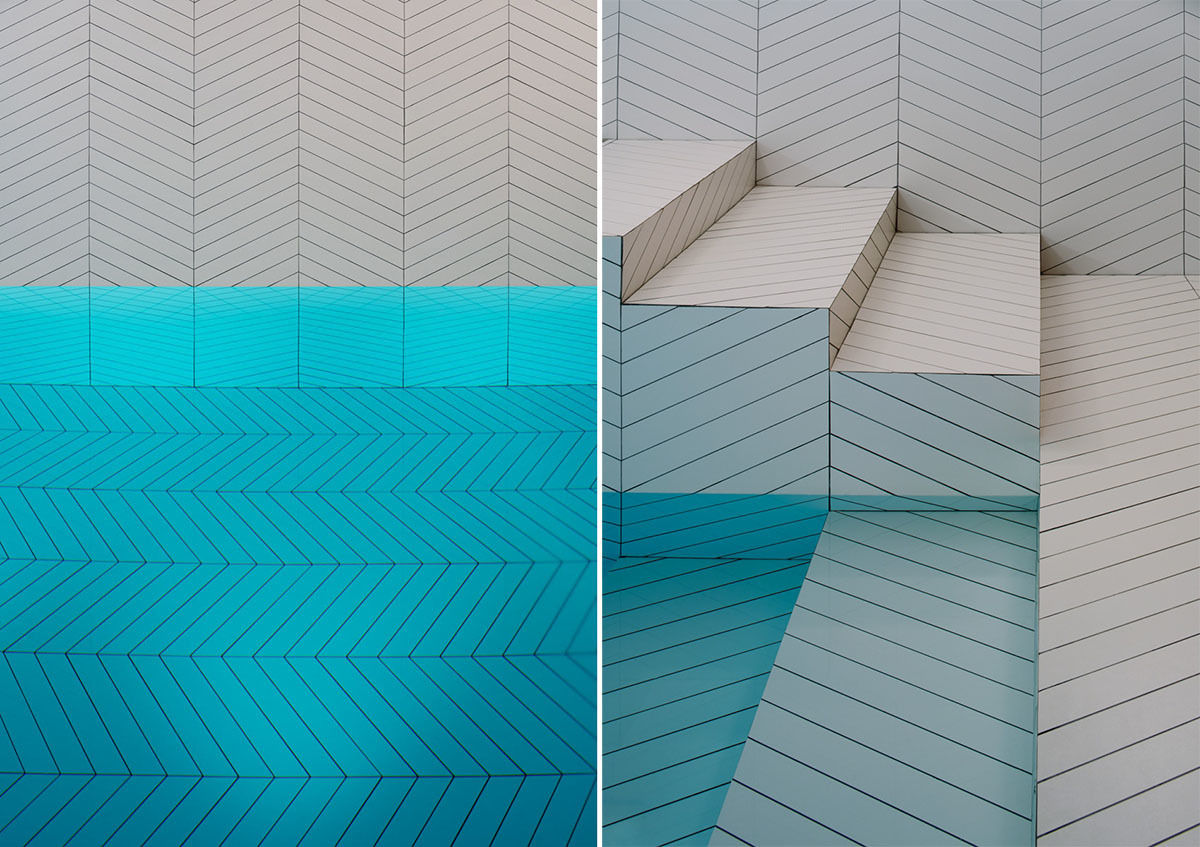 Parquet Patterned Pool and Spa - Claesson Koivisto Rune Architects