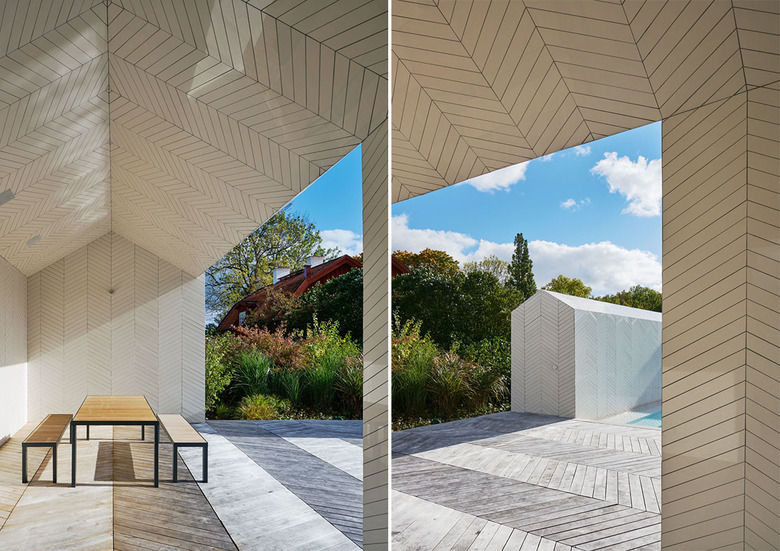 Parquet Patterned Pool and Spa - Claesson Koivisto Rune Architects