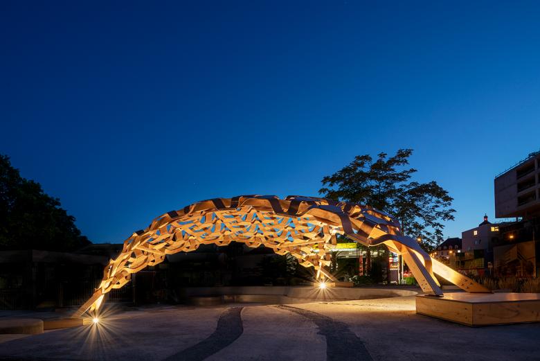 Biocomposites Experimental Pavilion - BioMat Group at ITKE