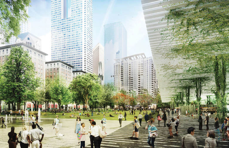 Four Finalists for Pershing Square Redesign Unveiled