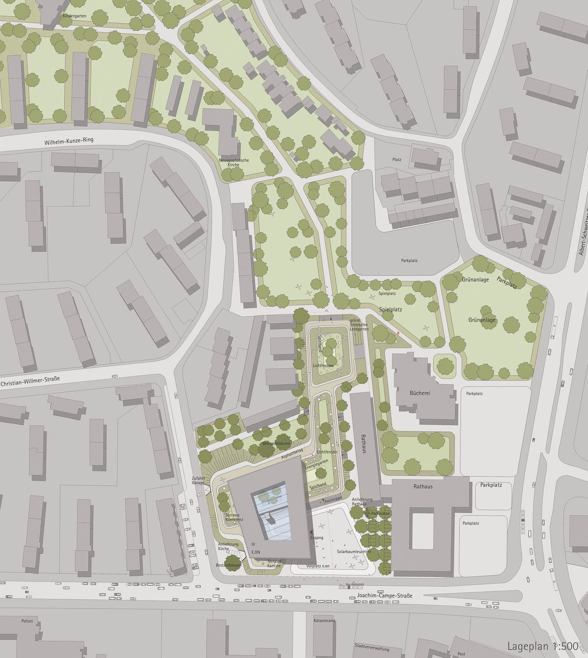 Freianlagen im Umfeld der Technikzentrale der E.ON Avacon AG GREENBOX Landschaftsarchitekten