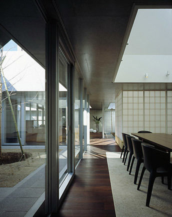 House with Square Skylight NKS2 architects