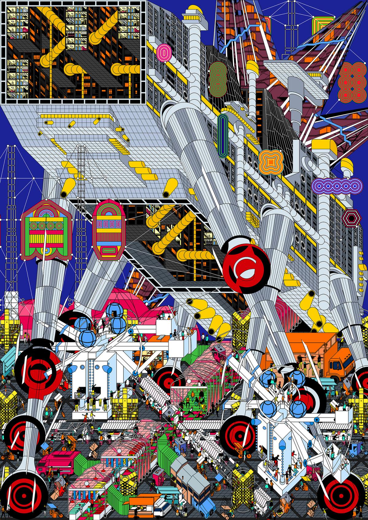 Archigram Cities Drawing Architecture Studio