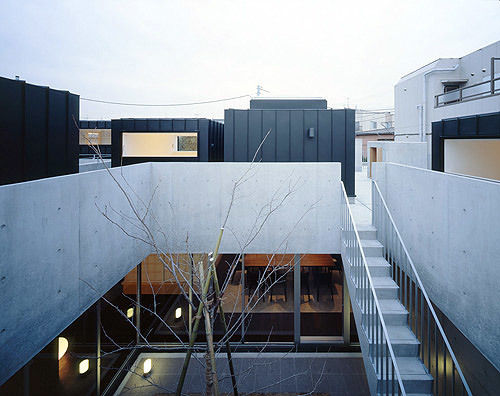House with Square Skylight NKS2 architects