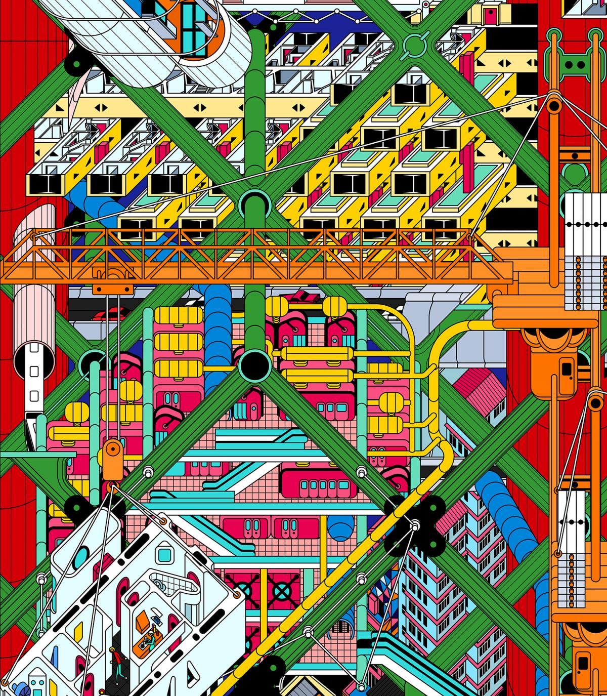 Archigram Cities Drawing Architecture Studio