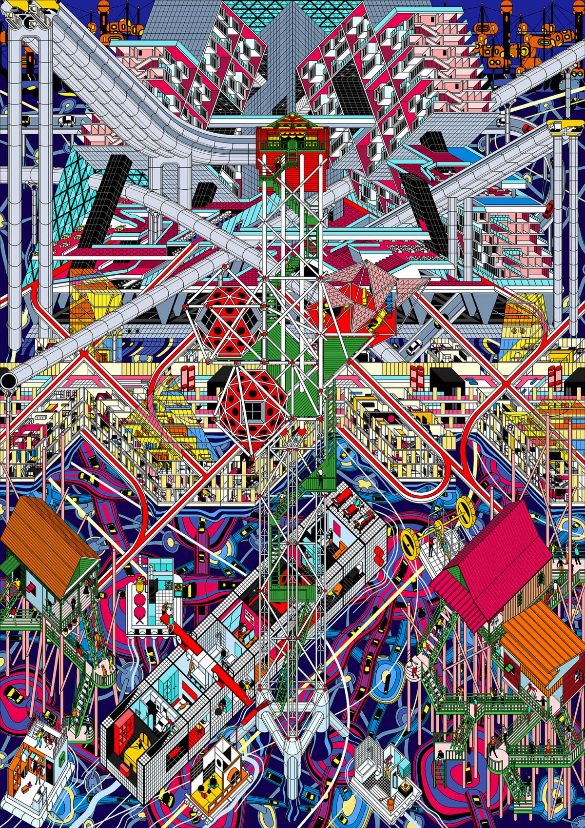 Archigram Cities Drawing Architecture Studio