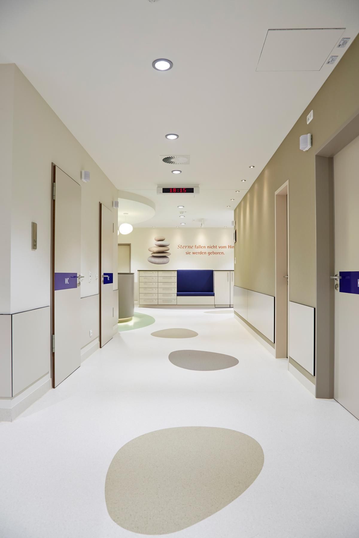 Kreißsaal, Contilia, Elisabeth-Krankenhaus 100% interior Sylvia Leydecker