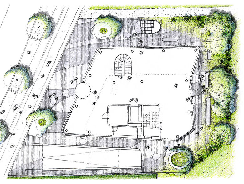 Außenanlagen und Dachgarten Science Center Medizintechnik Gnädinger ...