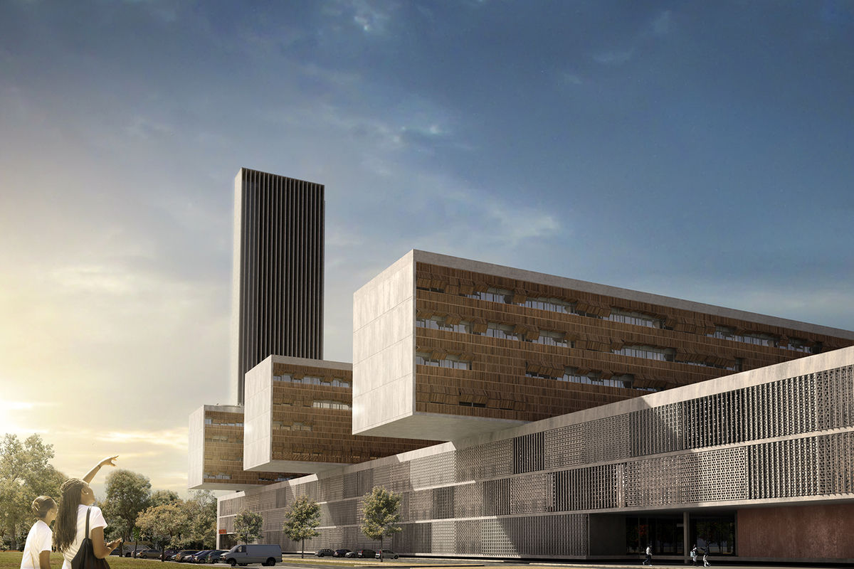 Luanda University Hospital Costa Lopes Arq