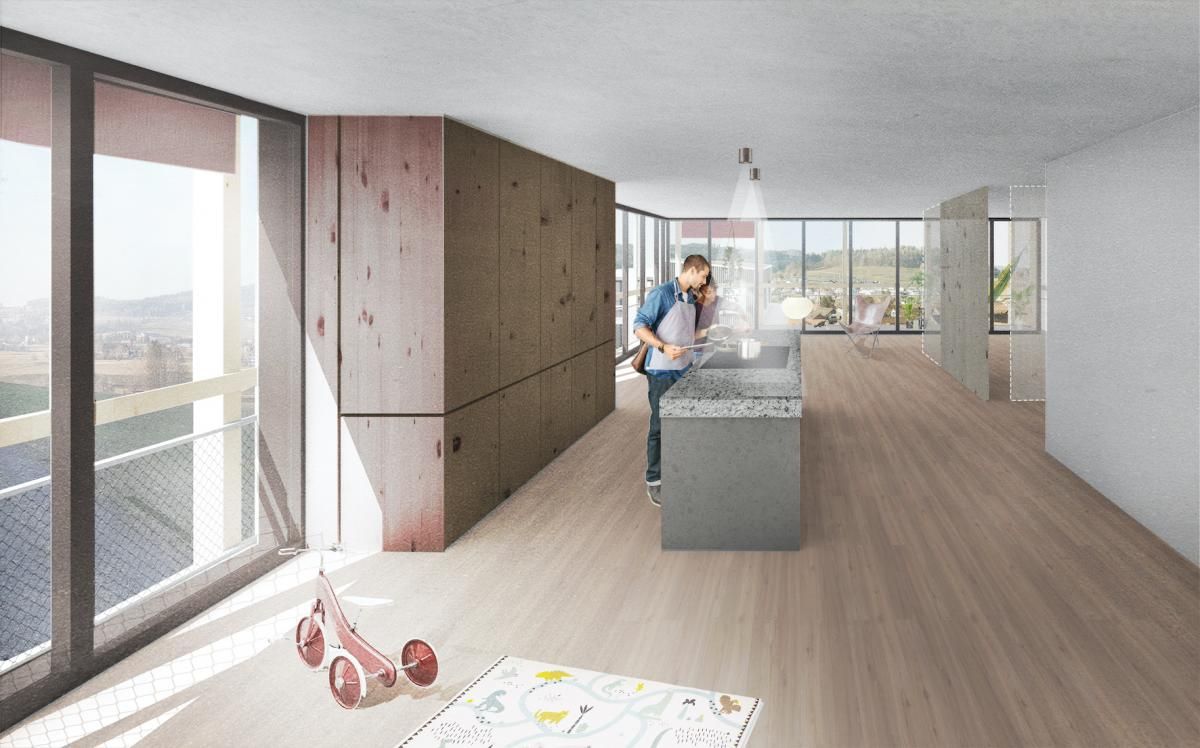 Überbauung "Zäme" Dost Stadtentwicklung Architektur Innenarchitektur