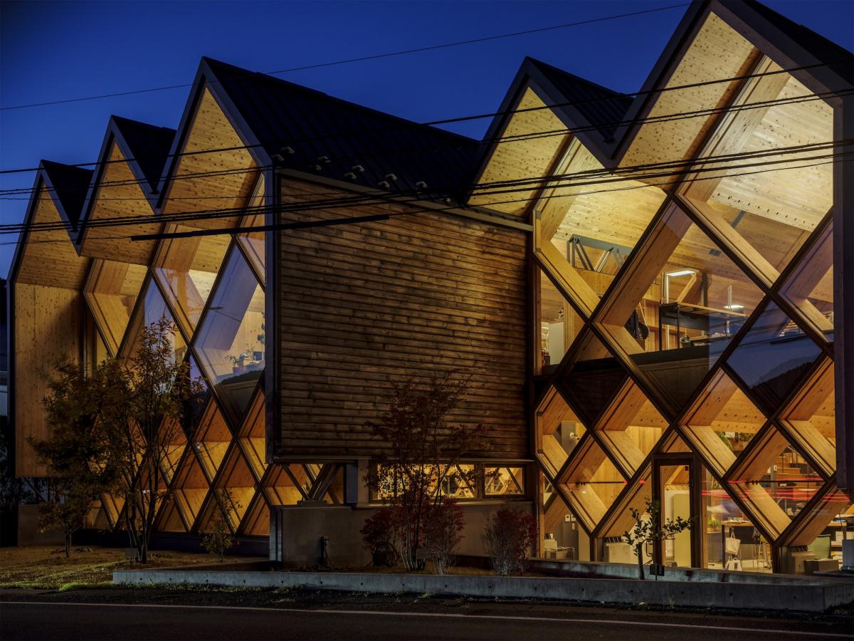 Meiken Lamwood Corp. Head Office NKS2 architects