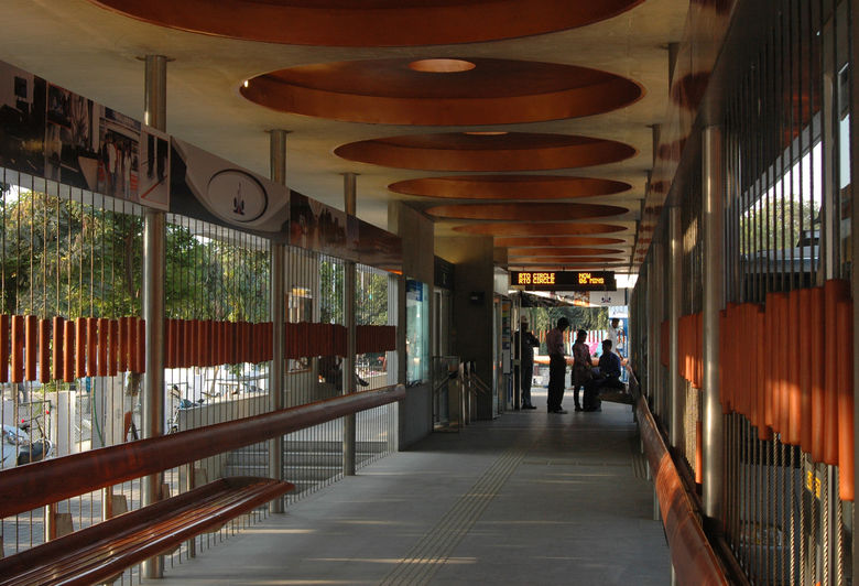 Bus station, Janmarg BRTS Arya Architects